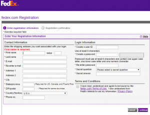 Fedex Login